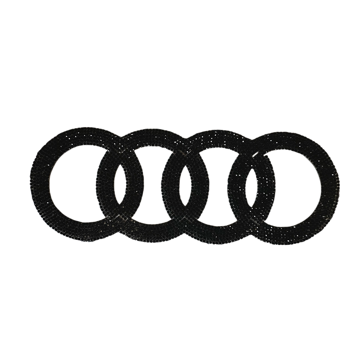Bling One-piece easy to install AUDI Emblem - Front