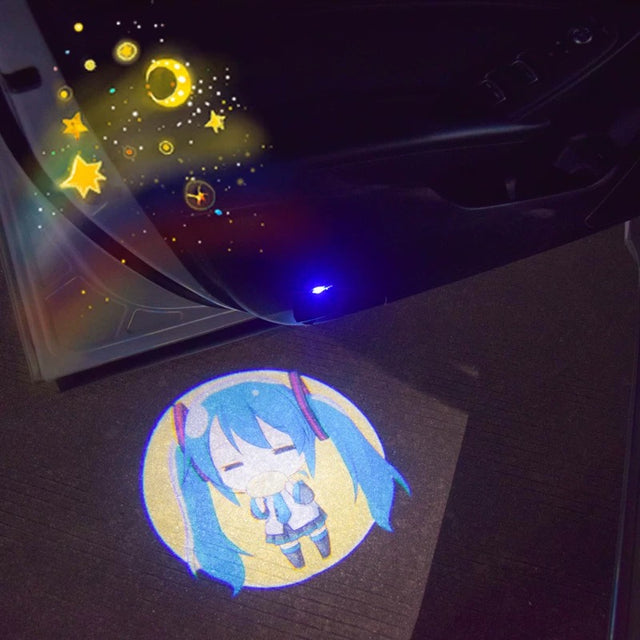 Anime Car Door Rechargeable Projector - Hatsune