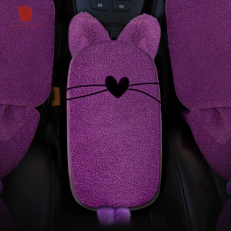 Cat Themed Car Accessories-Purple