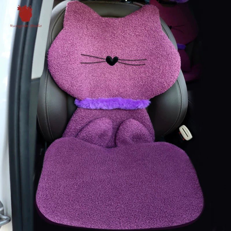 Cat Themed Car Accessories-Purple