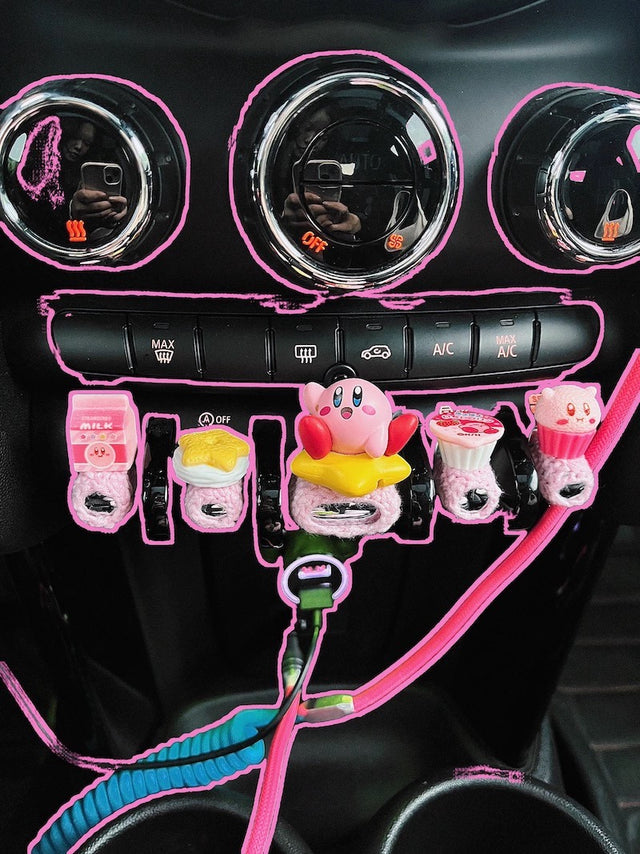 Cute Anime Cartoon Car Accessories for BMW Mini Cooper