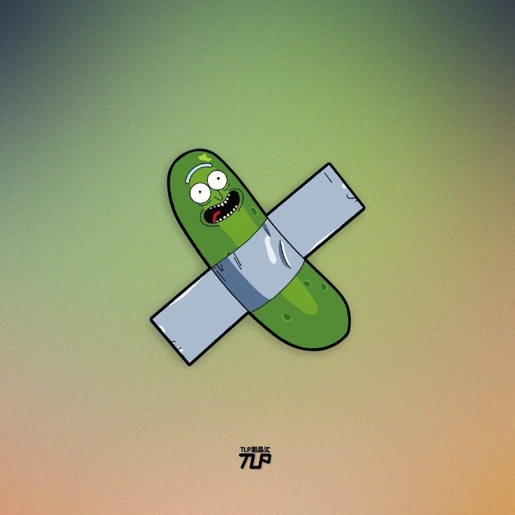 Funny Car Decal Pickle Rick reflective sticker
