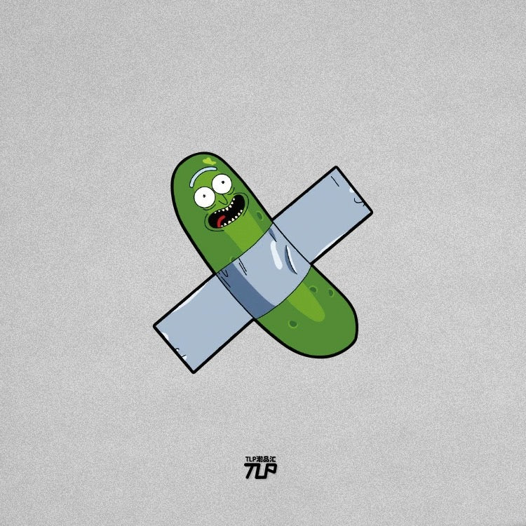 Funny Car Decal Pickle Rick reflective sticker – Carsoda