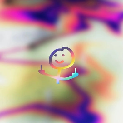 Funny Car Decal Middle finger reflective sticker – Carsoda