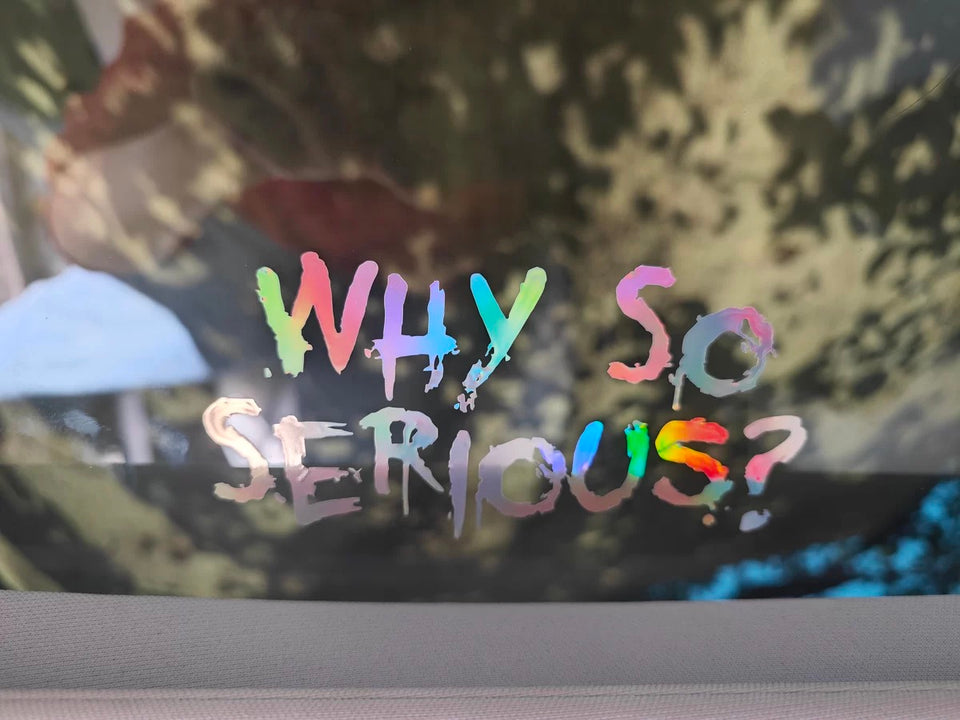 Funny Car Decal Why So Serious Joker Reflective sticker