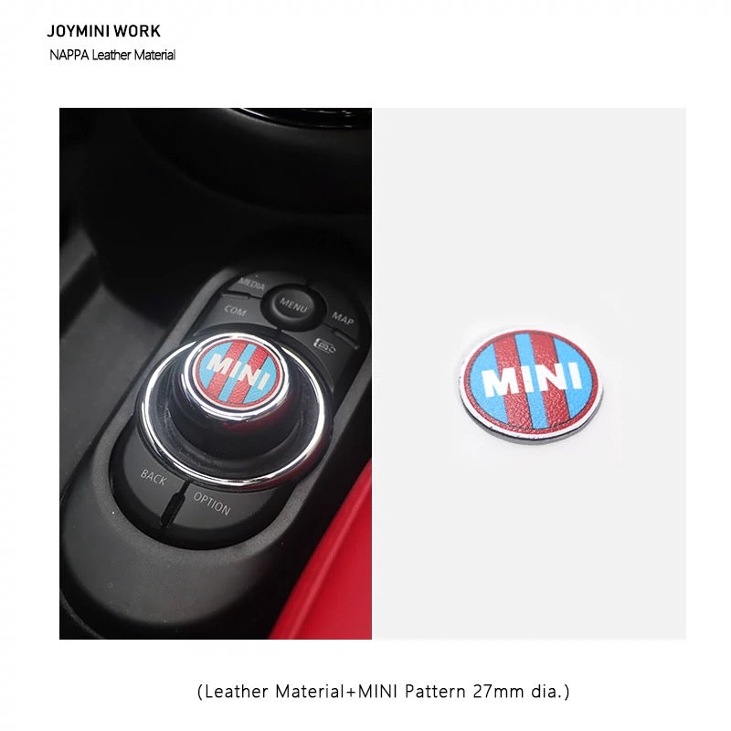Smiley Jack Union I love Mini Checkers Media Button Leather Sticker De ...