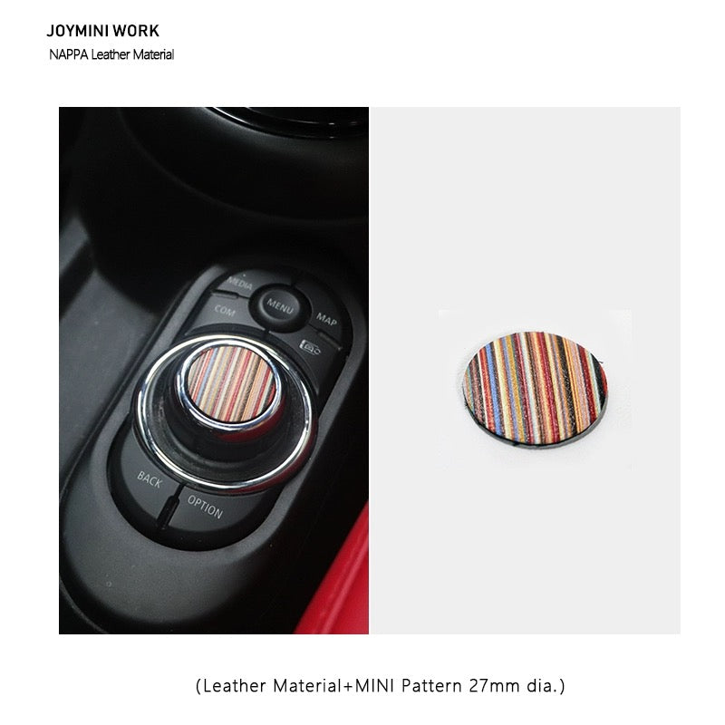 Smiley Jack Union I love Mini Checkers Media Button Leather Sticker De ...
