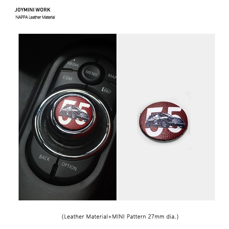 Smiley Jack Union I love Mini Checkers Media Button Leather Sticker De ...