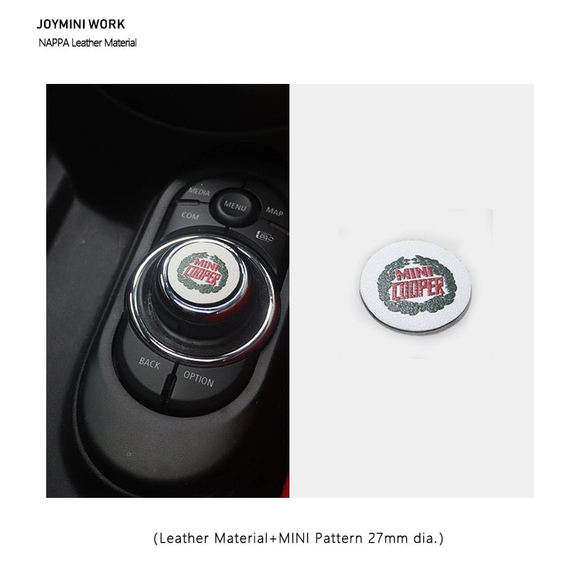 Smiley Jack Union I love Mini Checkers Media Button Leather Sticker De ...