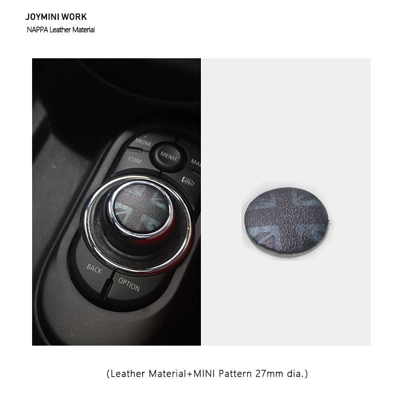Smiley Jack Union I love Mini Checkers Media Button Leather Sticker De ...