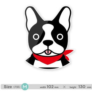 Bulldog Car Window Decal – Mini Cooper Dog Sticker