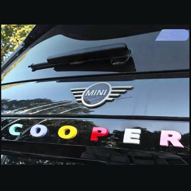 MINI Cooper Aceman Rear Emblem Letter Overlay