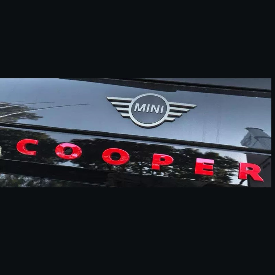 MINI Cooper Aceman Rear Emblem Letter Overlay