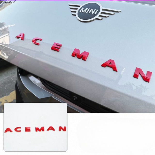 MINI Cooper Aceman Rear Emblem Letter Overlay