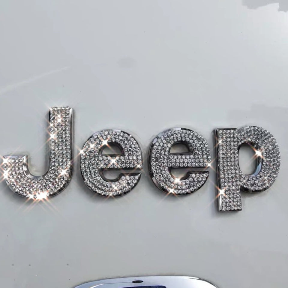 Bling JEEP Decal- Front or Rear or Side Emblem