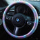 Multicolor Rainbow Color Bling Steering wheel cover