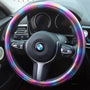 Multicolor Rainbow Color Bling Steering wheel cover