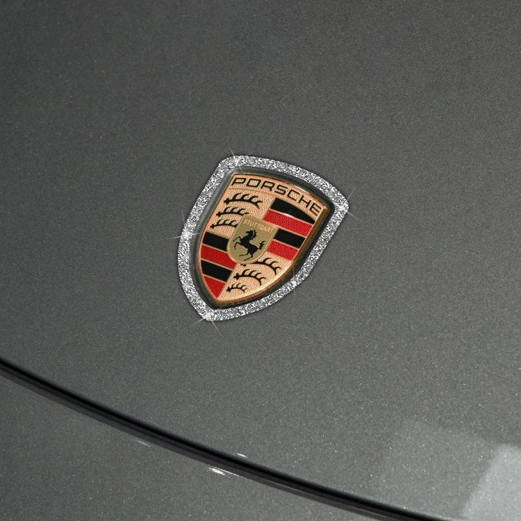 Bling Porsche Emblem Decal