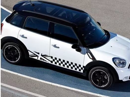 Mini Cooper Union Jack Side Stripes Decal