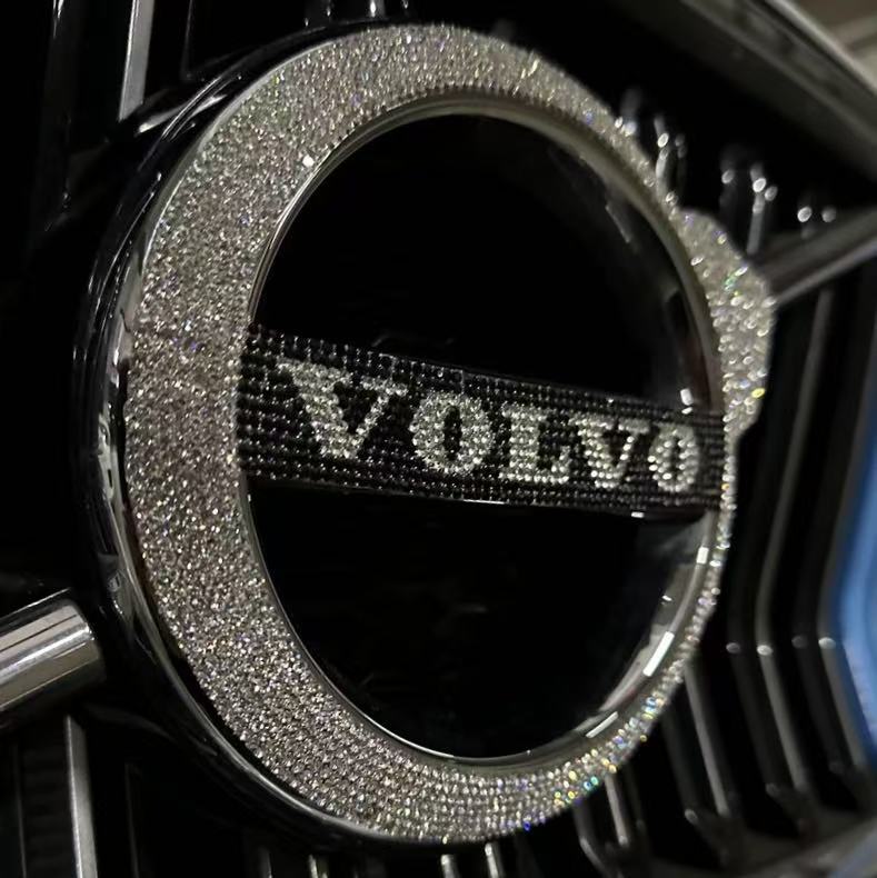 VOLVO Bling Emblem Decal-Front or Rear Trunk or Steering Wheel