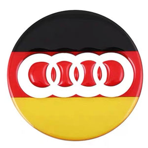 Germany Flag Three Colored Audi Emblem for Steering Wheel LOGO Sticker