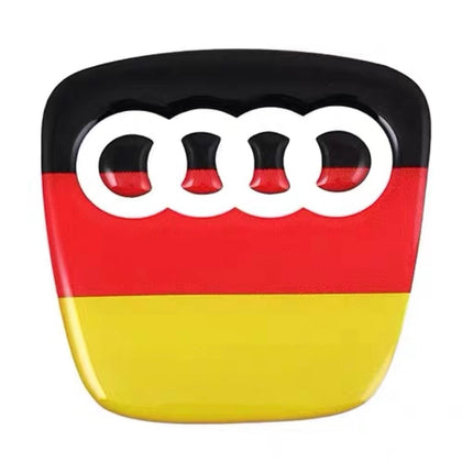 Germany Flag Three Colored Audi Emblem for Steering Wheel LOGO Sticker