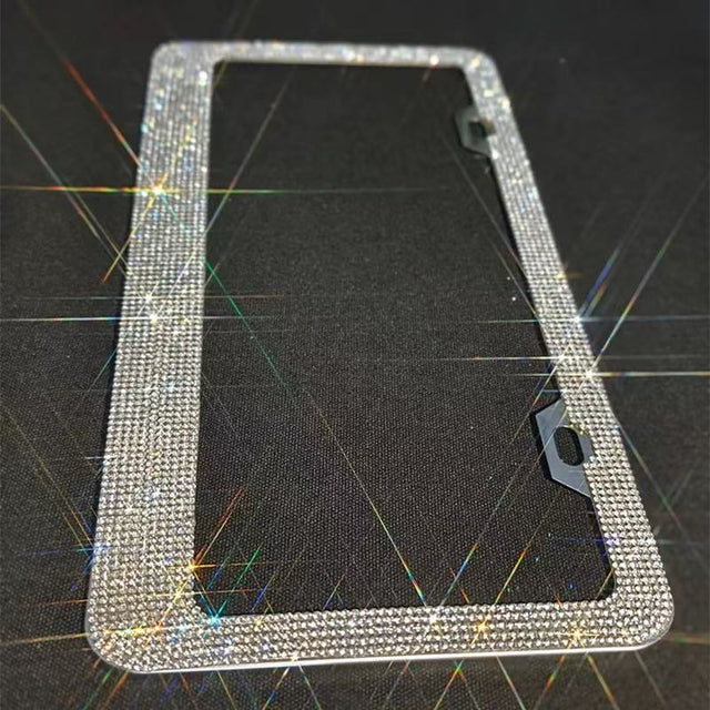Custom Bling Rhinestone License Plate Frame
