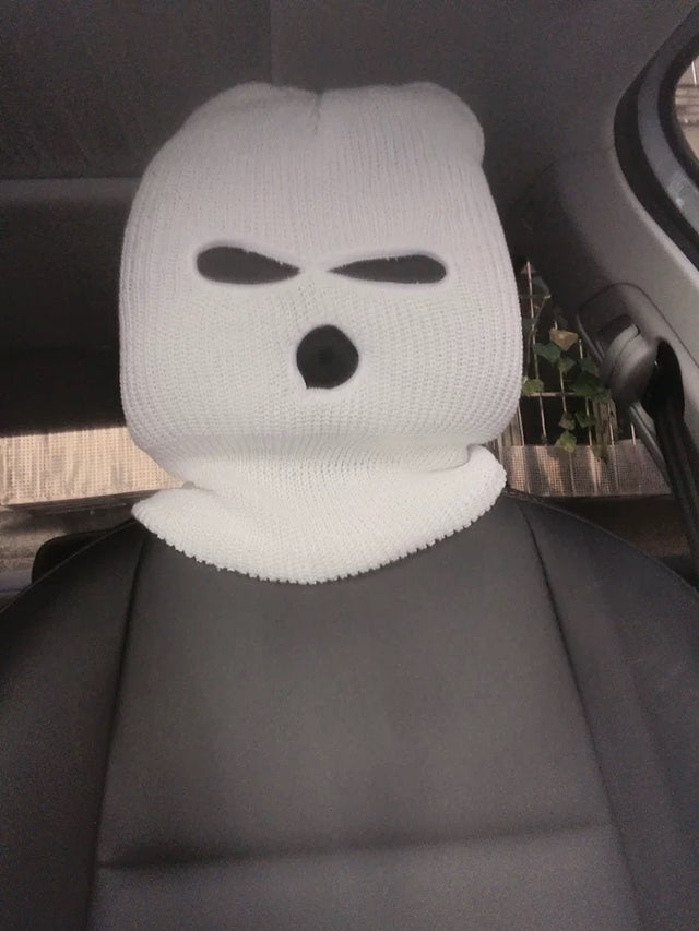 Funny Car Costume - Seat Hearest Ghost Mask