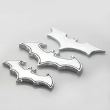 3D Chrome Metal Bat Car Decal Bumper Sticker