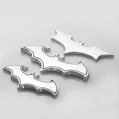 3D Chrome Metal Bat Car Decal Bumper Sticker – Carsoda