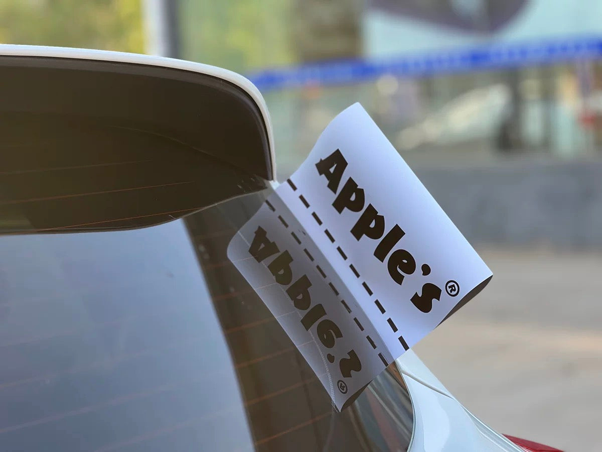 Customized Car Funny Washing Care Label Hangtag Sticker decal - Person ...