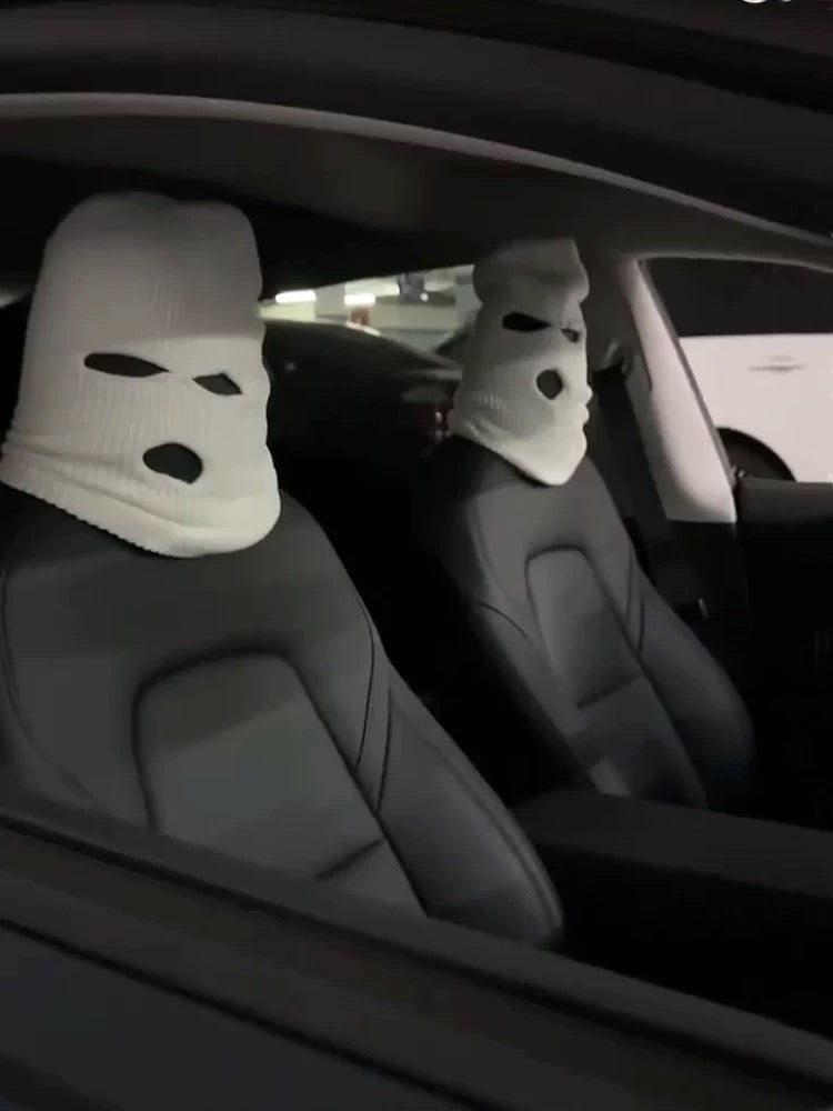 Funny Car Costume - Seat Hearest Ghost Mask