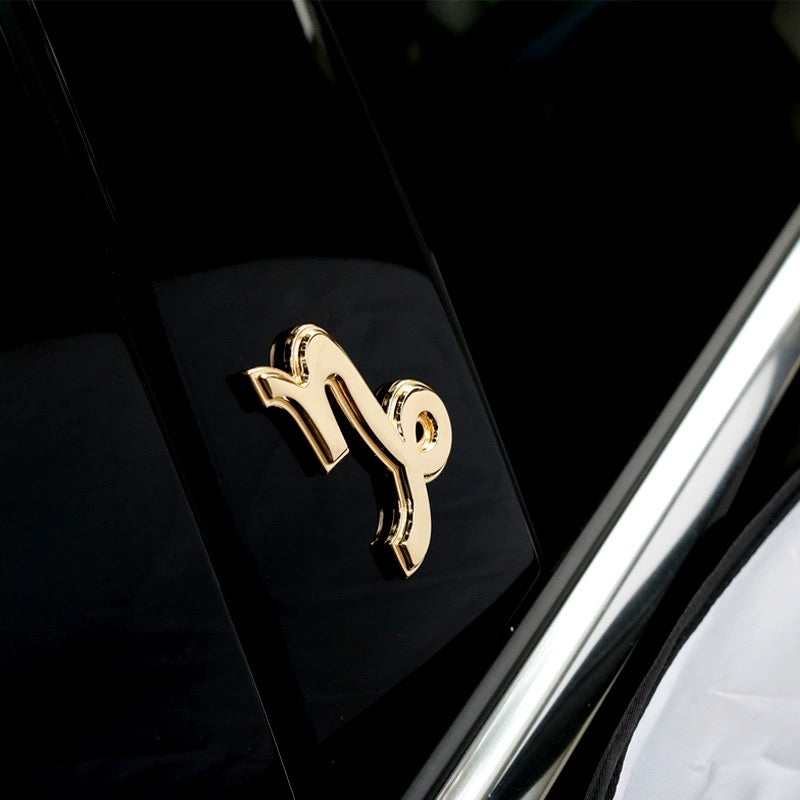 3D Zodiac Sign Chrome Metal Horoscope & Astrology Car Motorcycle Bicyc ...