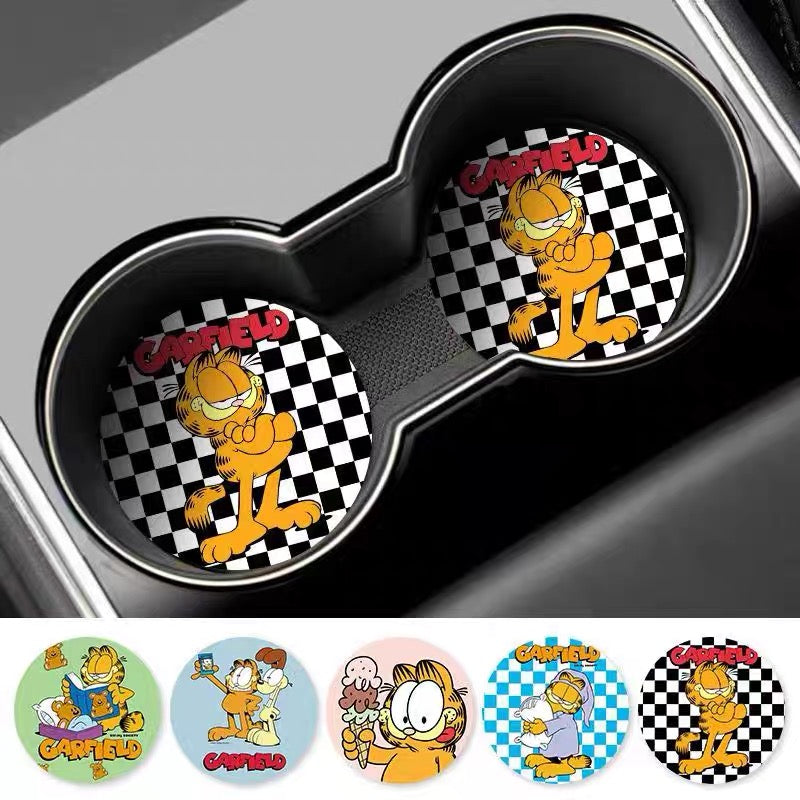 Garfield car cup coaster set – Carsoda