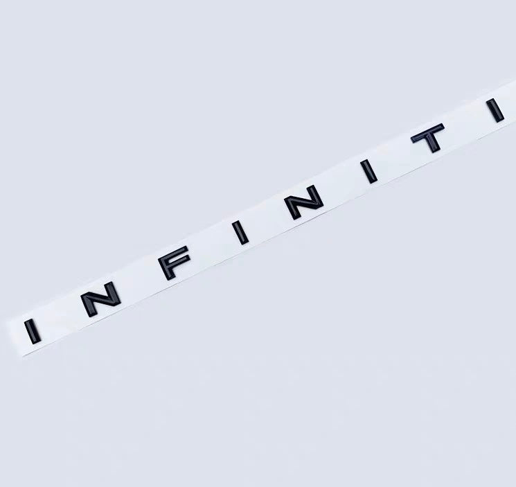 INFINITI Q50 QX70 Chrome Logo Black Emblem Carbon Fiber Material Badge