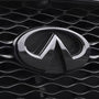 INFINITI Q50 QX70 Chrome Logo Black Emblem Carbon Fiber Material Badge