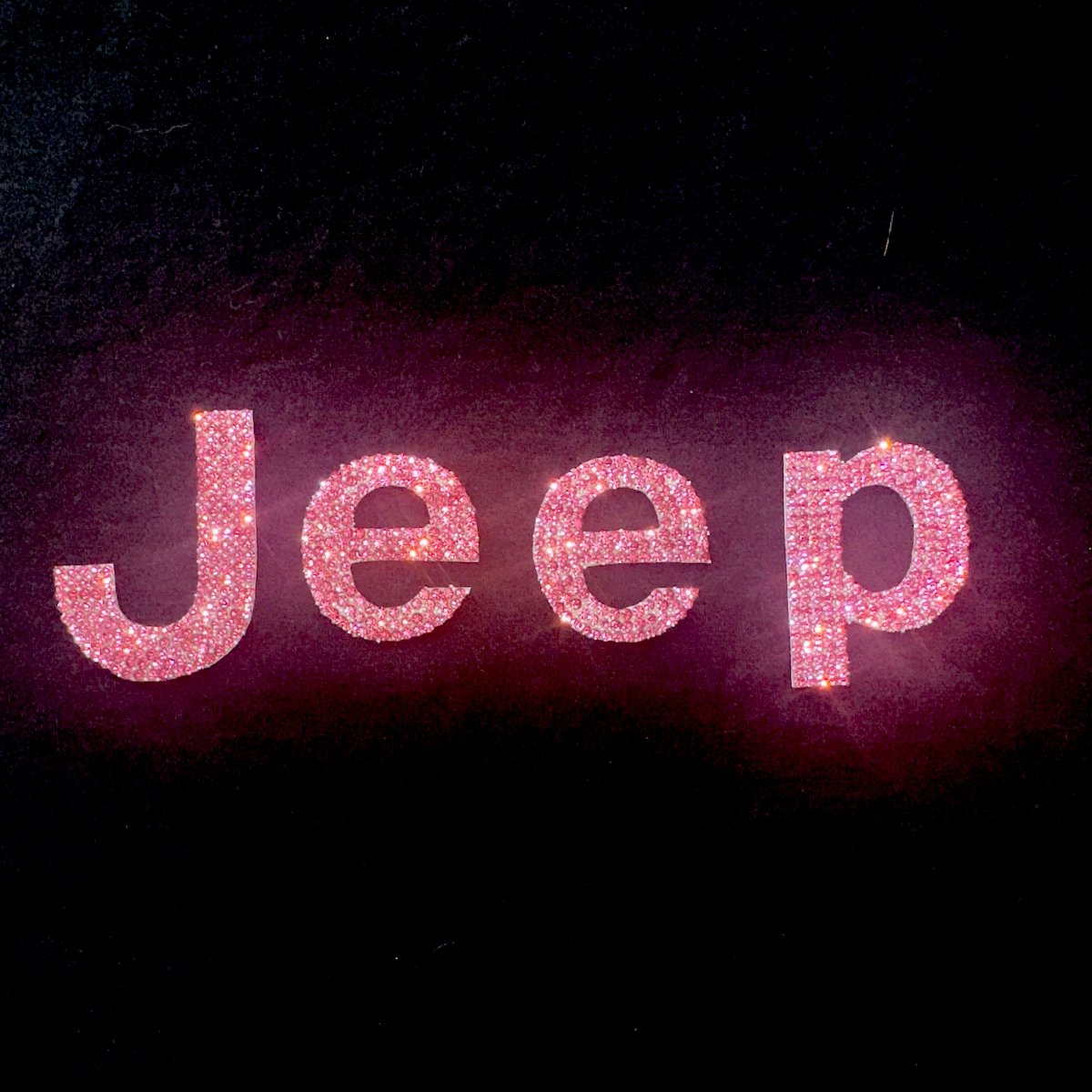 Pink Bling Rhinestone JEEP Decal