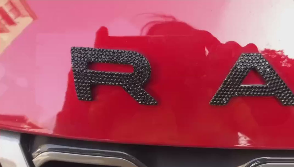 Black Bling Range Rover Decal - Front or Rear