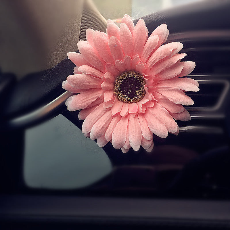 Bling Your Ride-Big Pink Daisy Car Air Vent Decoration