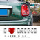3D Chrome Metal Mini Cooper Decal I love mini Sticker