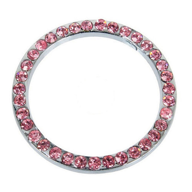 Crystal Bling Ring Car Sticker Ring For Start Engine Key Ignitions
