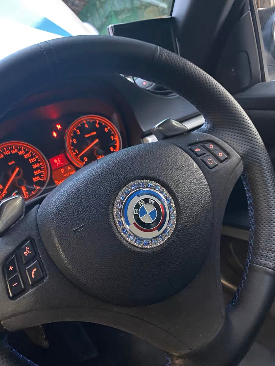 BMW Bling Steering Wheel LOGO Decal