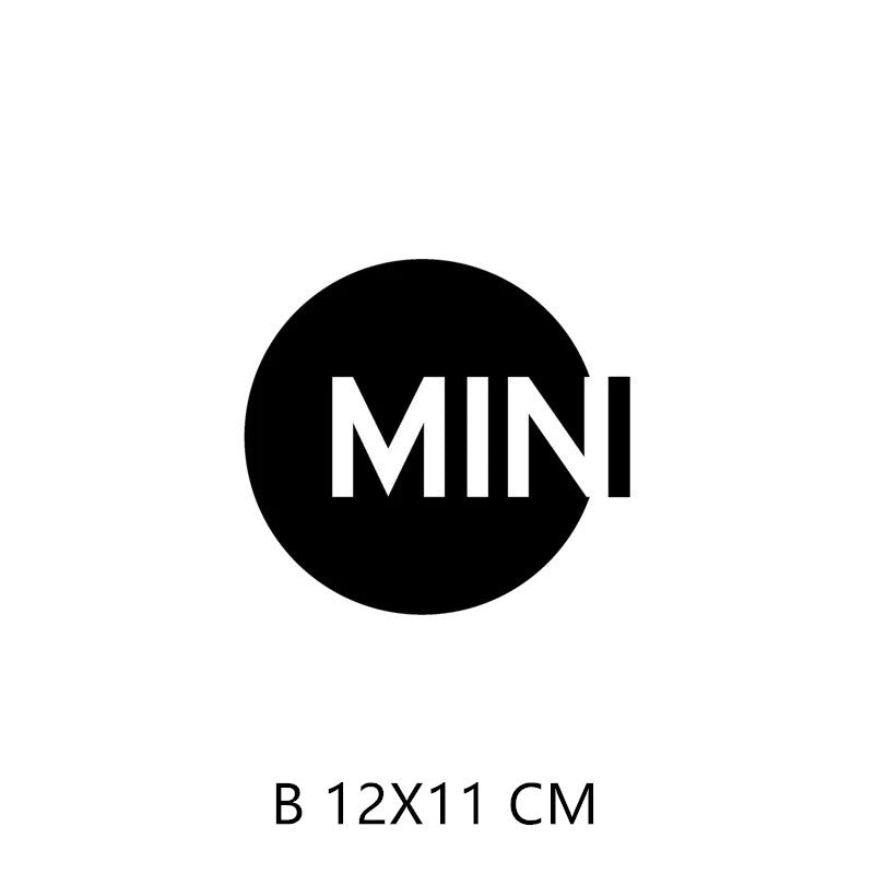 Cute Mini Cooper Customized Decal Stickers