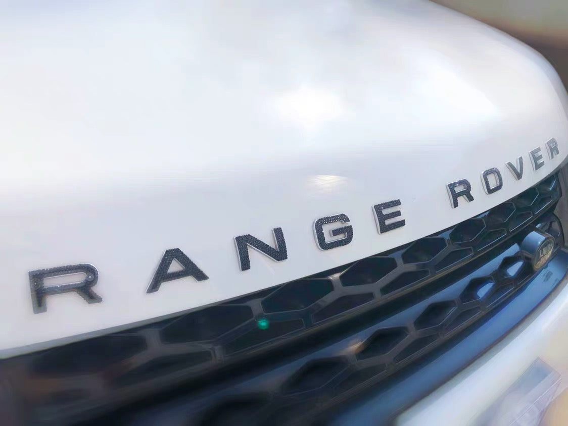 Black Bling Range Rover Decal - Front or Rear