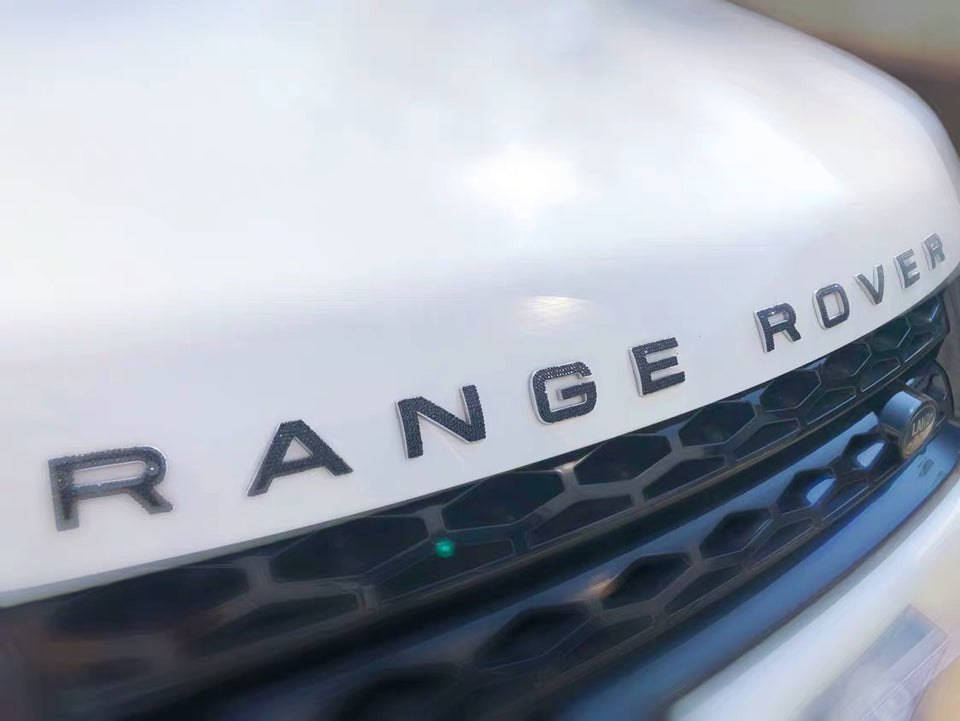Black Bling Range Rover Decal - Front or Rear