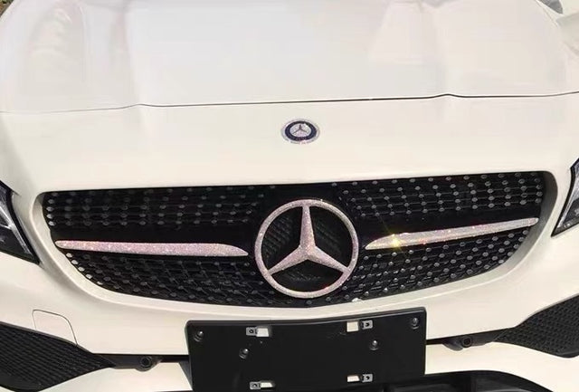 Bling Mercedes Benz Front Grille Long Bar Strip Decal