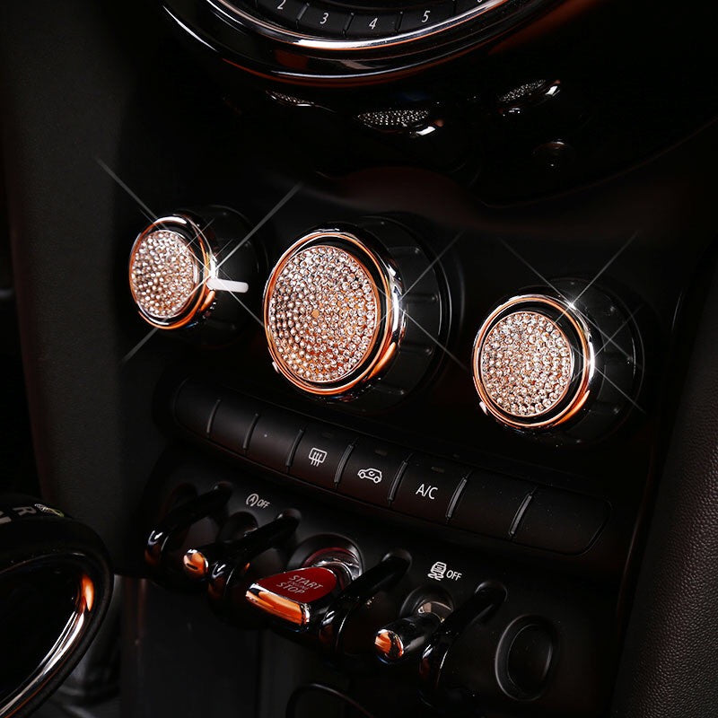 Bling Mini Cooper AC Control Buttons Decal