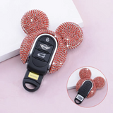 Bling Mini Cooper Mouse Ear Shaped Key Fob