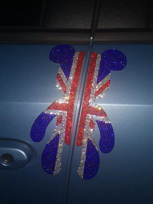 Bling POPOBE Bear Mini Cooper Door Protection Decal