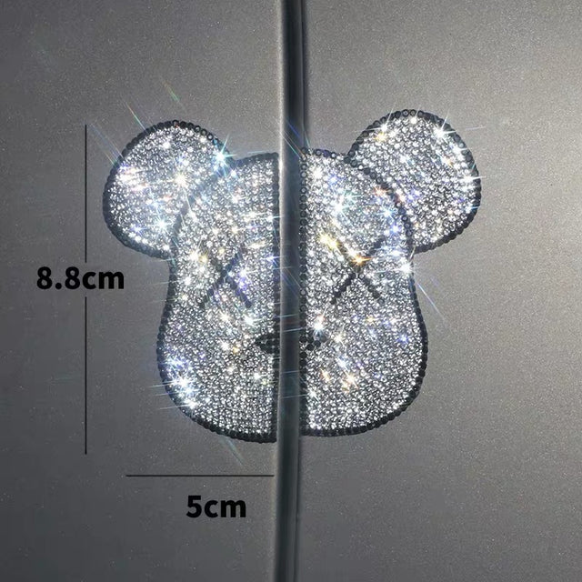 Bling POPOBE Bear Mini Cooper Door Protection Decal